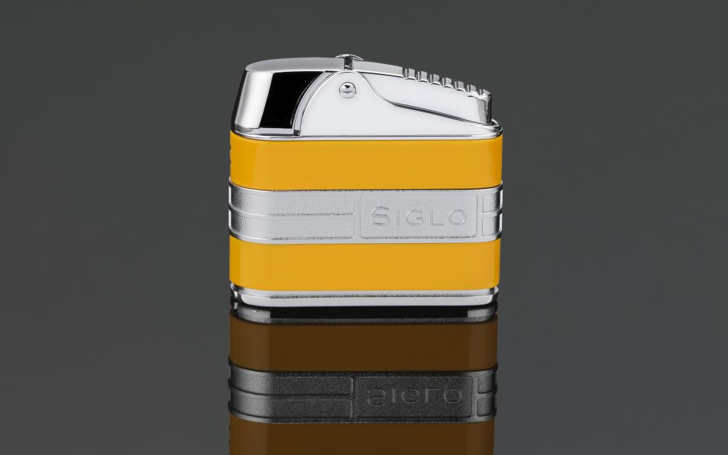 SIGLO Retro II Lighter - Streamliner - Yellow Jet Torch | FIRMIN CIGARS